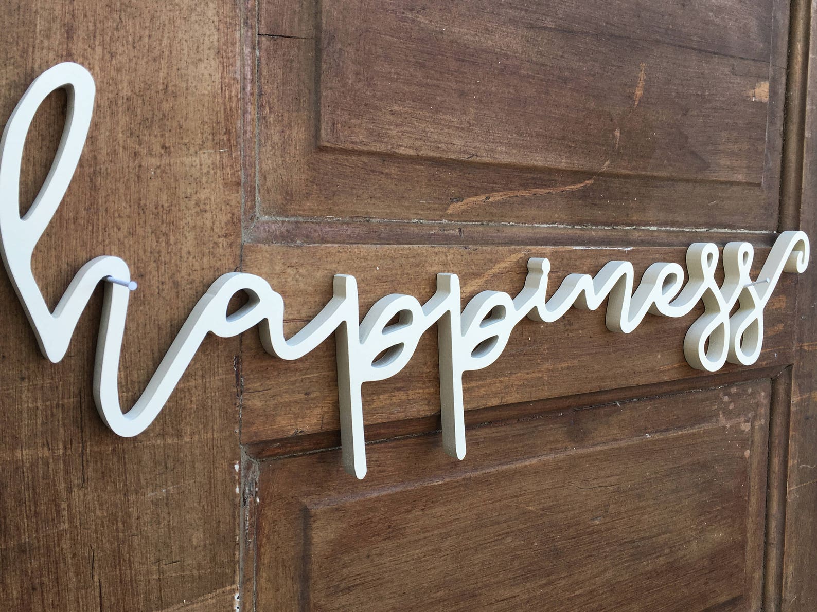 Happiness Word Cutout | Wooden Letters | Happiness Sign - Etsy
