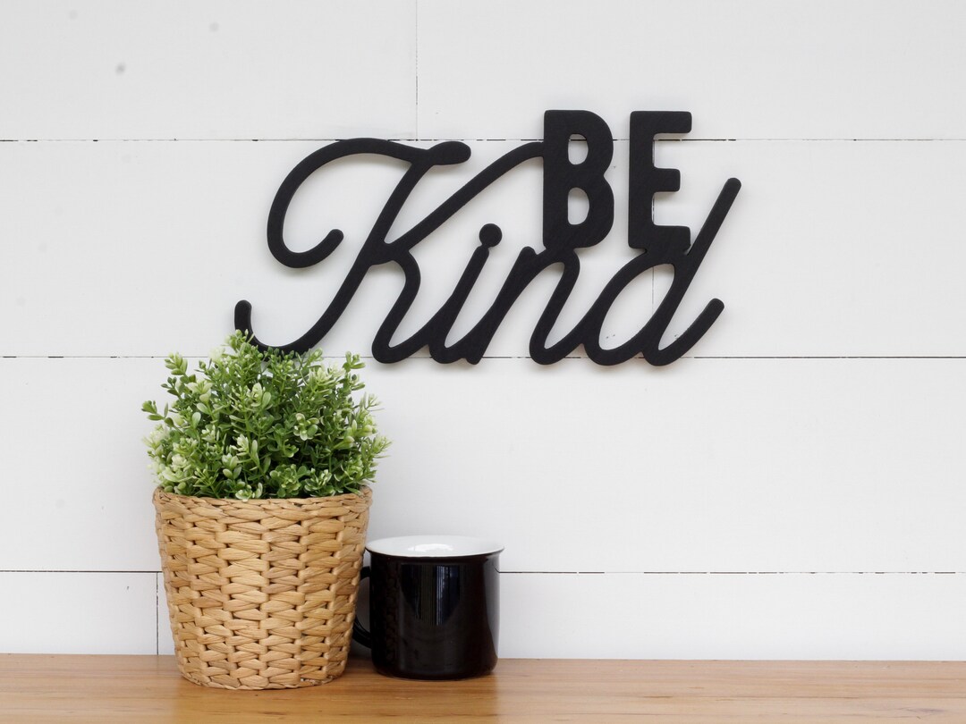 Be Kind Wood Sign: 1/2" Thick Birch Plywood Home Decor - Etsy