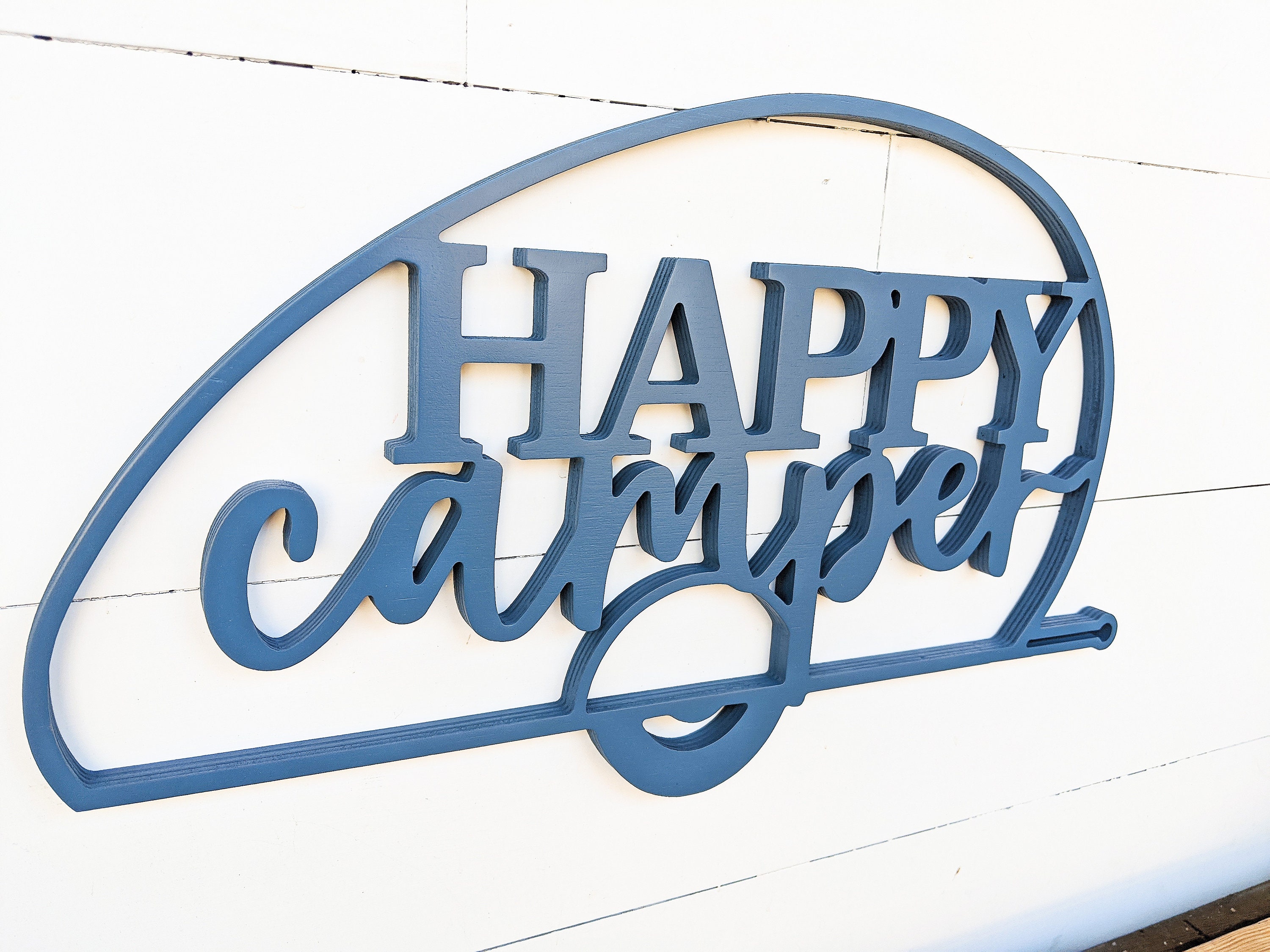 Happy Camper Sign Wooden Camper Sign Camper Sign Camping | Etsy