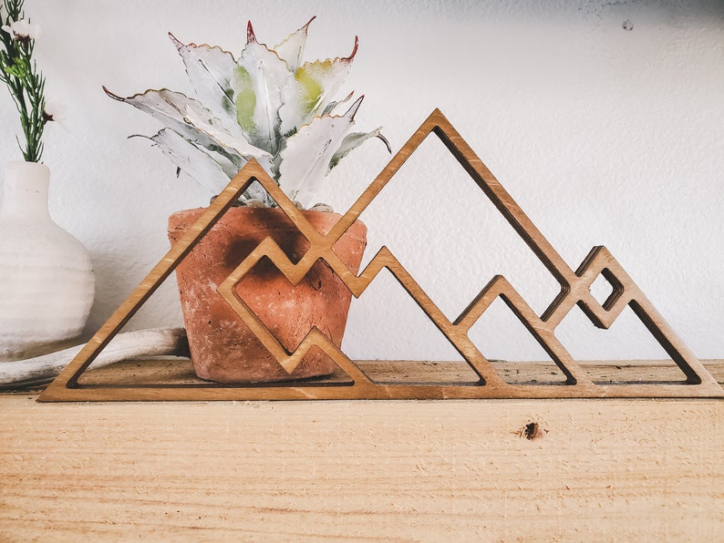 Geometric Mountains Wall Hanging Geometric Woodland Theme - Etsy