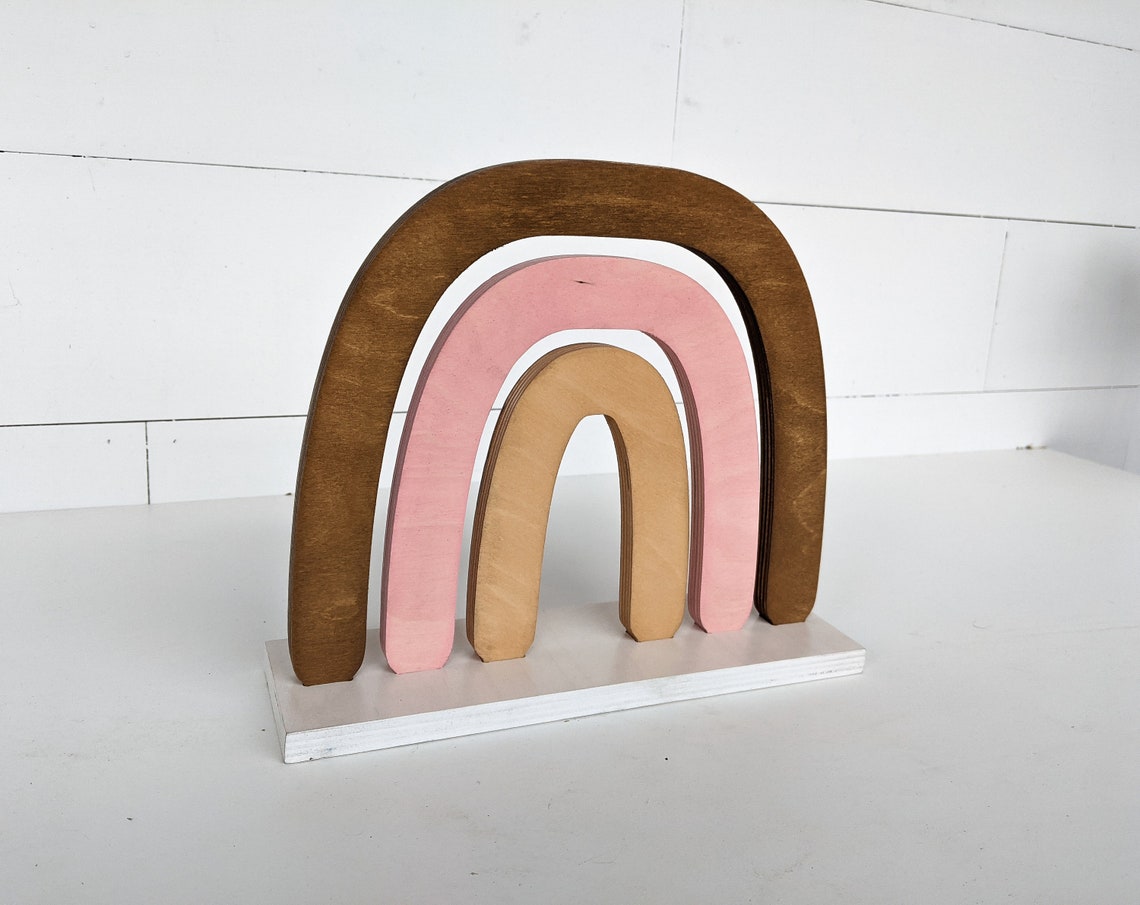 Rainbow Free-Standing Sign Boho Rainbow Sign Boho Nursery | Etsy