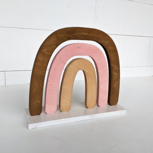 Rainbow Free-standing Sign, Boho Rainbow Sign, Boho Nursery Sign ...