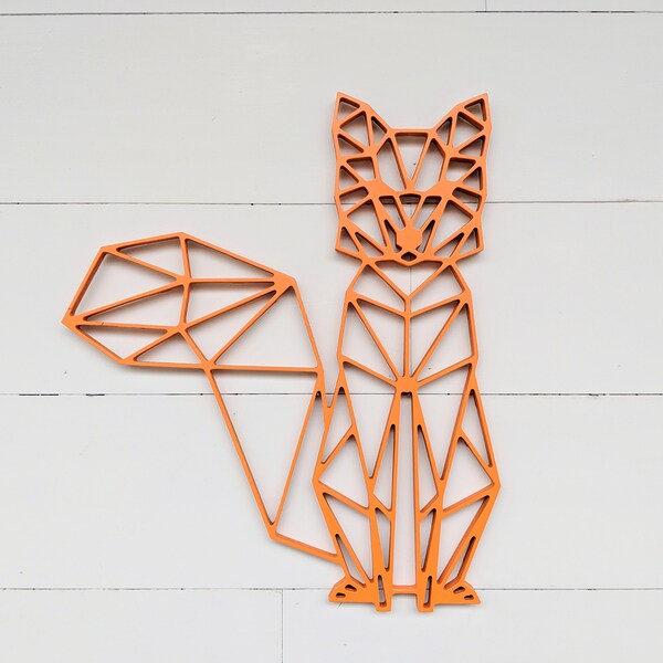 Geometric Fox - Etsy