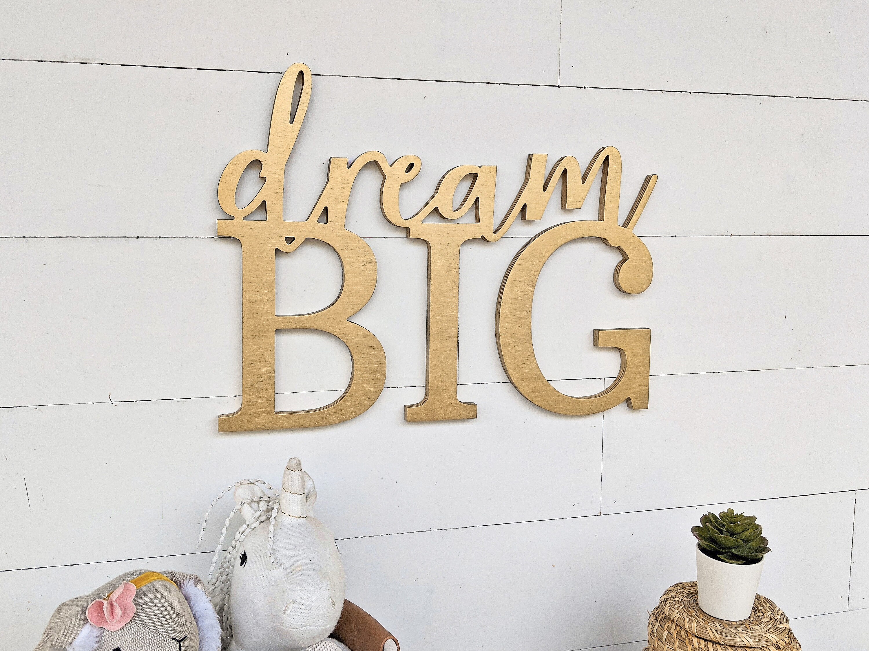 Dream Big Sign Dream Big Cutout 1/2 Thick Wooden | Etsy