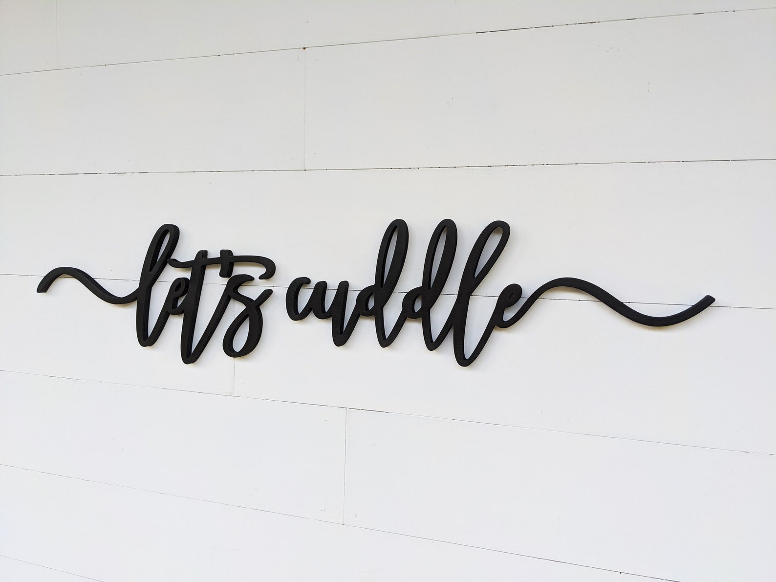 Let's Cuddle Word Cutout Let's Cuddle Words Wooden - Etsy