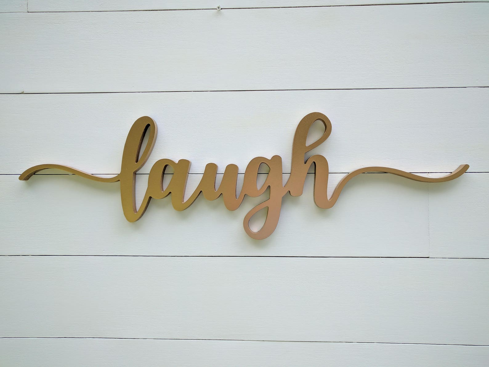 Laugh word cutout wooden letters laugh sign Laugh cutout | Etsy