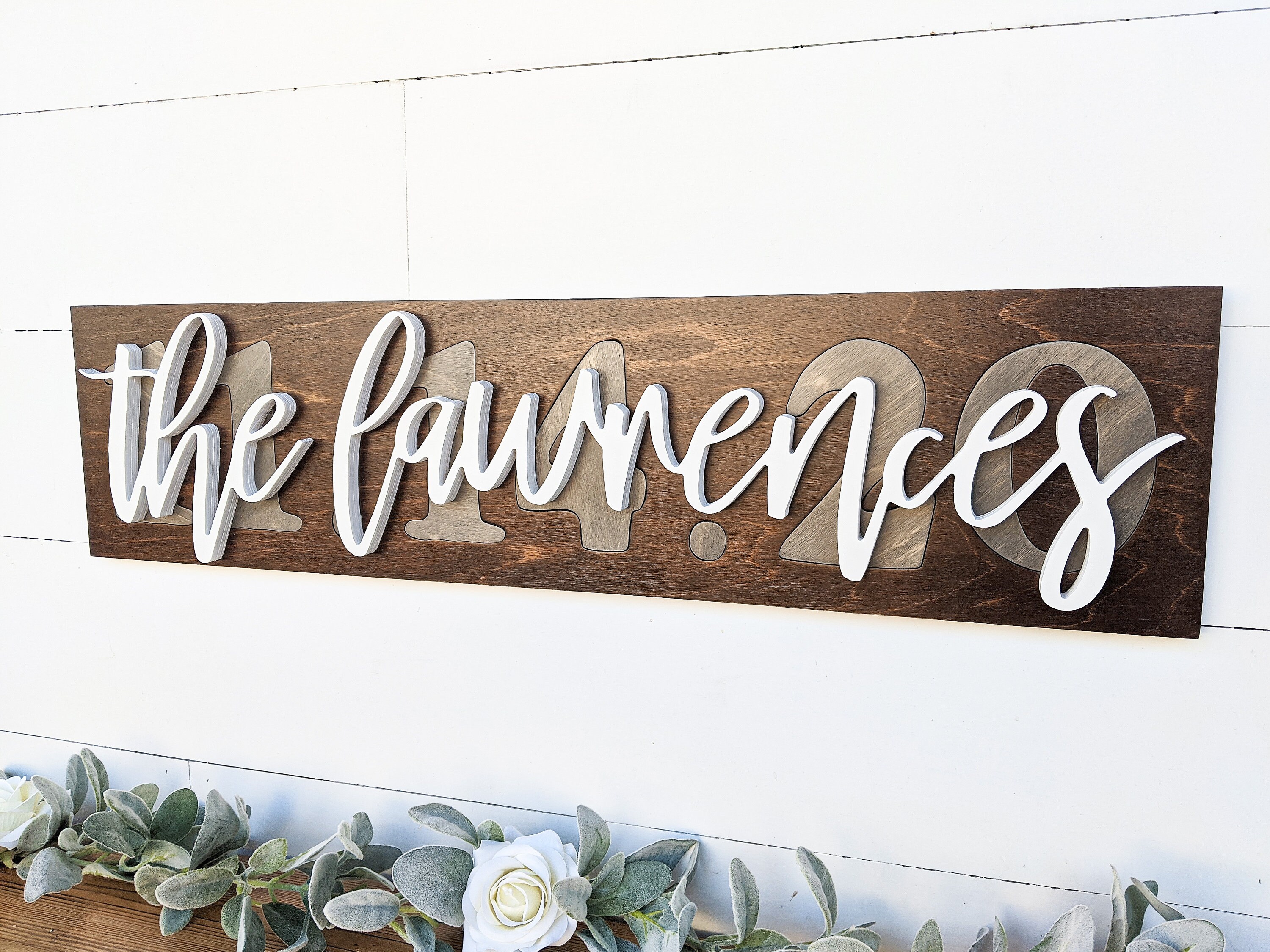 Wedding Date Sign | Last Name Sign | Wedding Sign | Wedding Decor ...