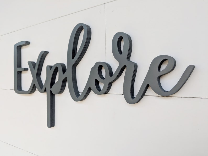 Explore Sign Explore Word Cutout 1/2 Thick Wooden - Etsy