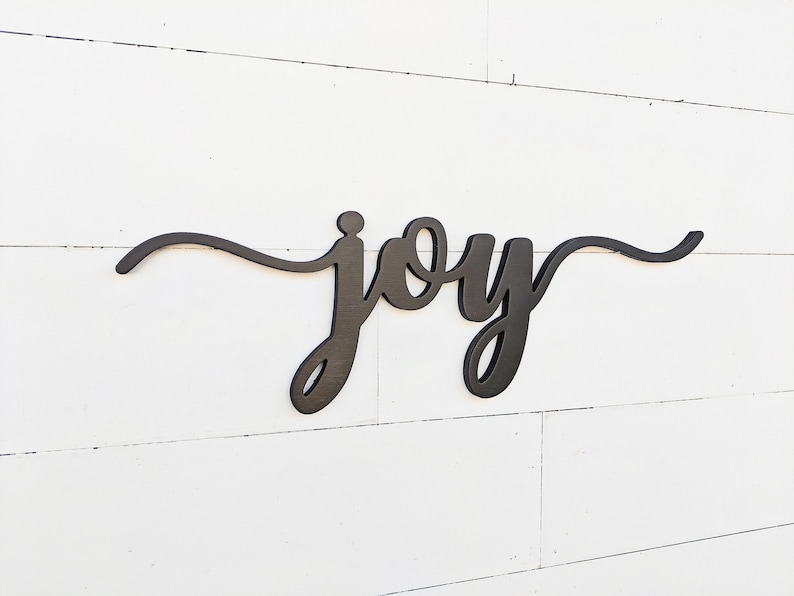 Joy Wood Cutout Joy Sign Wood Joy Sign | Etsy