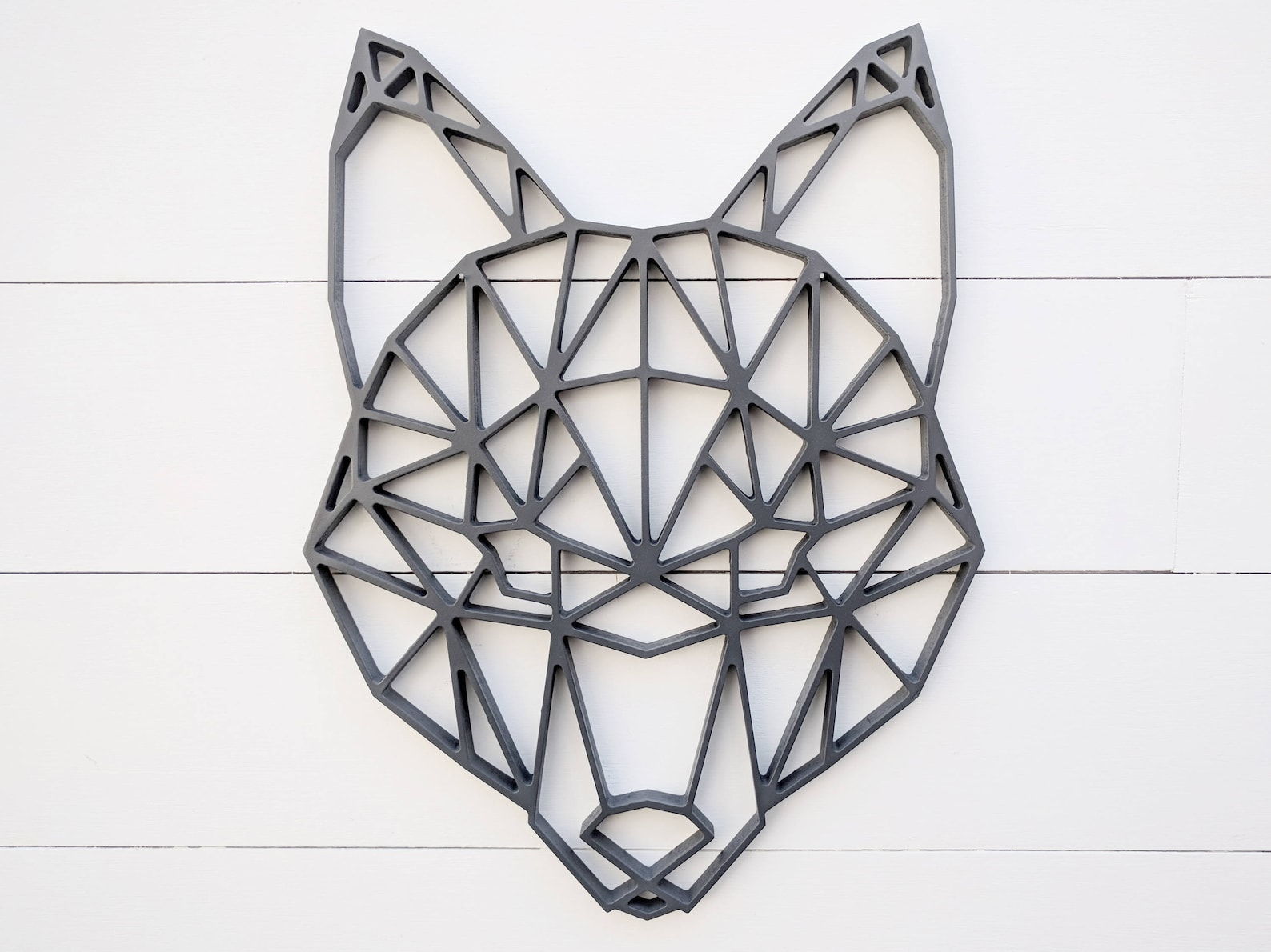 Geometric Wolf Wall Hanging Woodland Animal Wall Art | Etsy