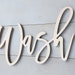 Wash Word Cutout Wash Wooden Letters Wash Sign 1/2 Inch - Etsy