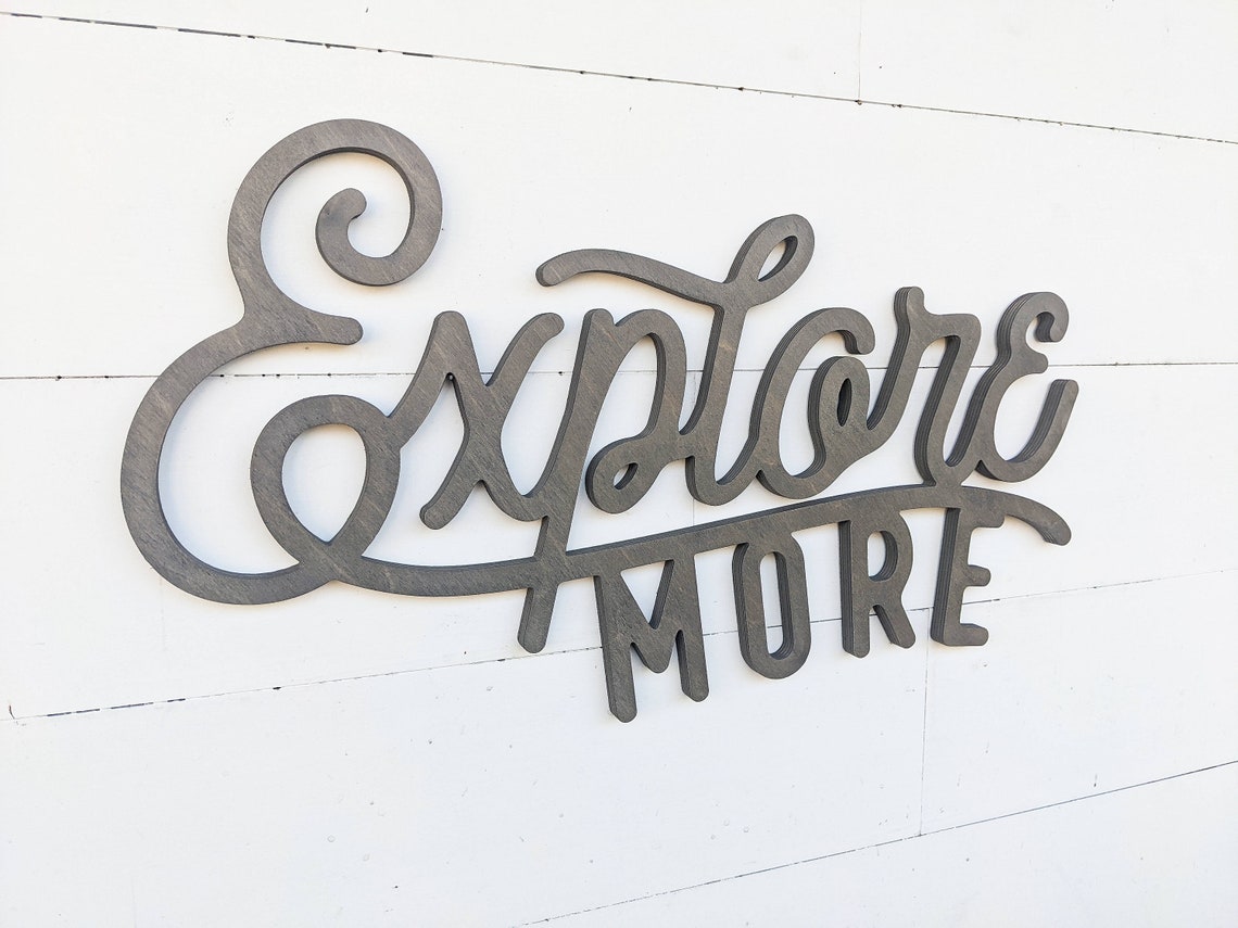 Explore More Sign Wooden Explore Sign Wooden Adventure - Etsy