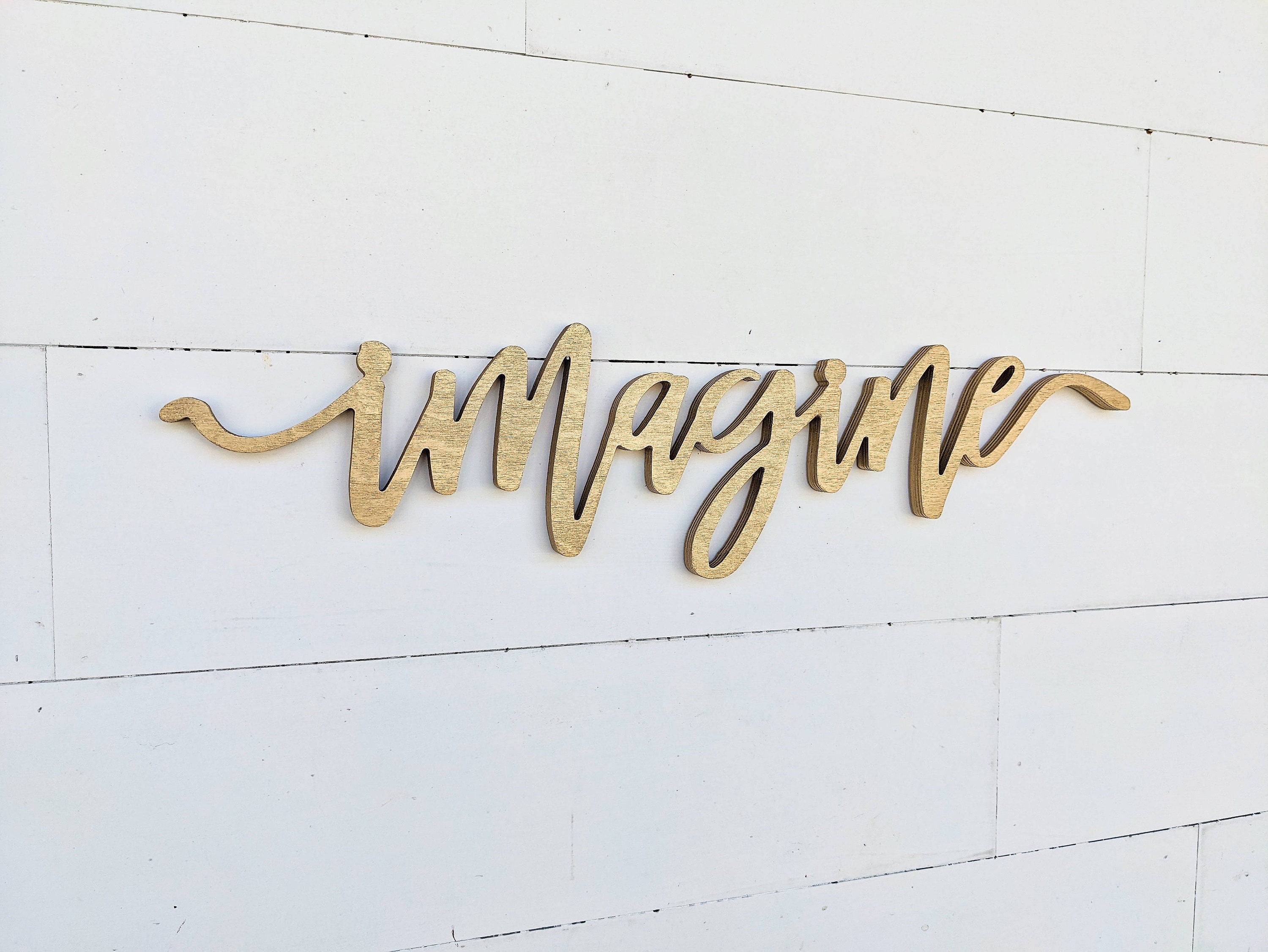Imagine Wood Cutout Imagine Sign Imagine Wall Sign - Etsy