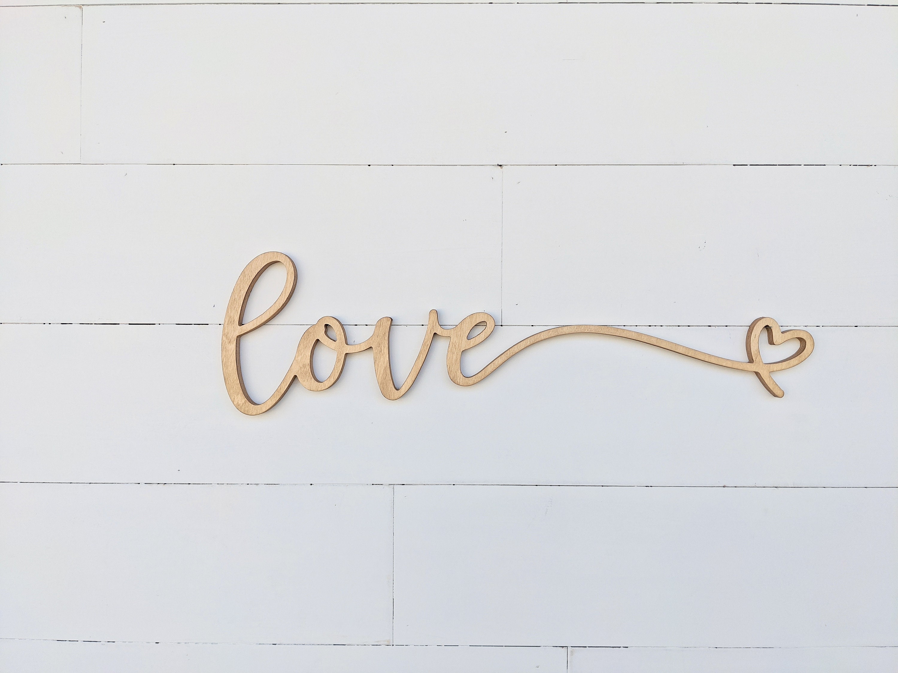 Love Sign With Heart Love Sign Home Decor Wall Art 1/2 | Etsy
