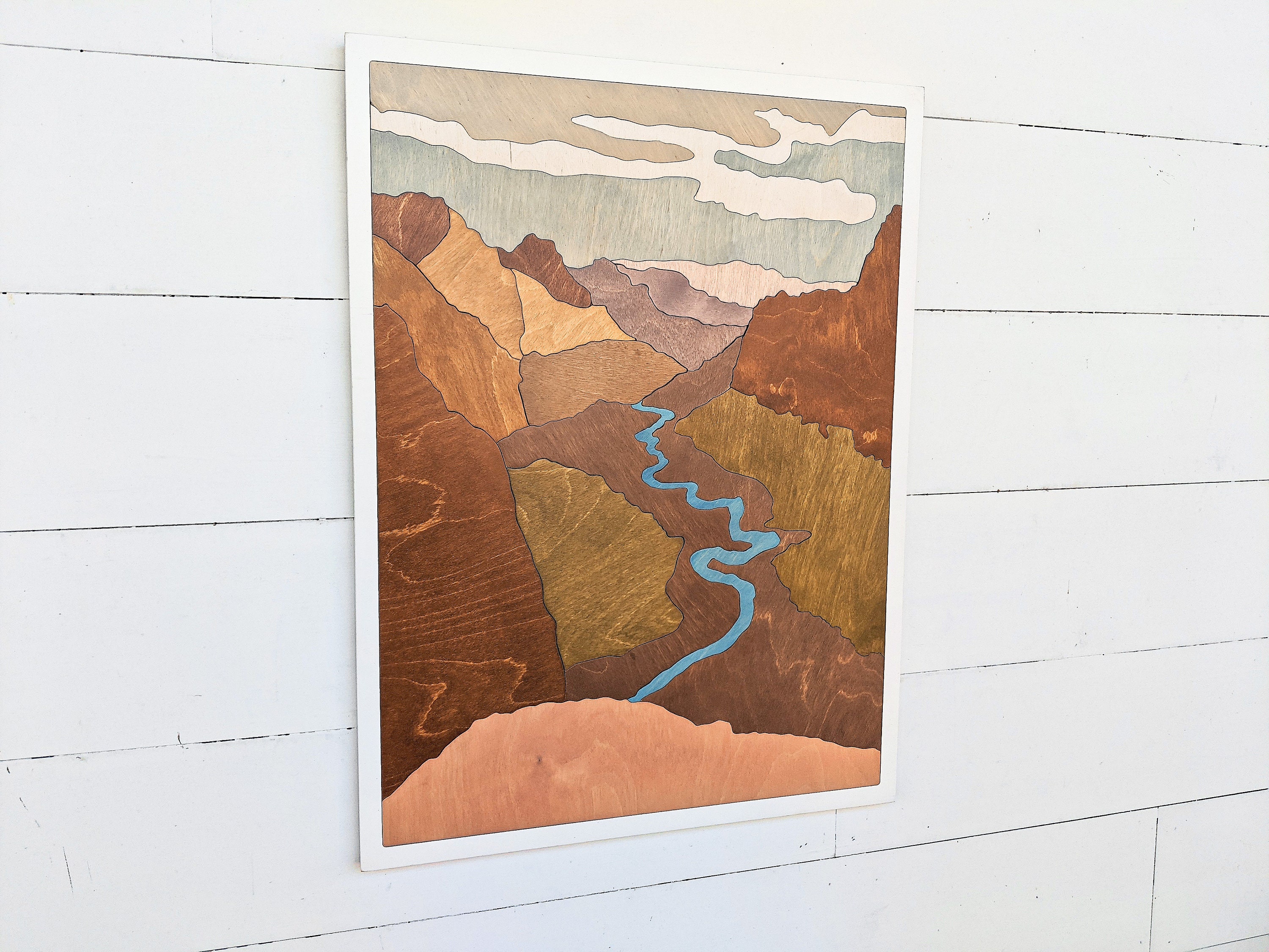 Zion National Park Wood Montage National Park Art Zion - Etsy