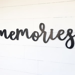 Memories Sign | Wooden Letters | Memories Wall Sign - Etsy
