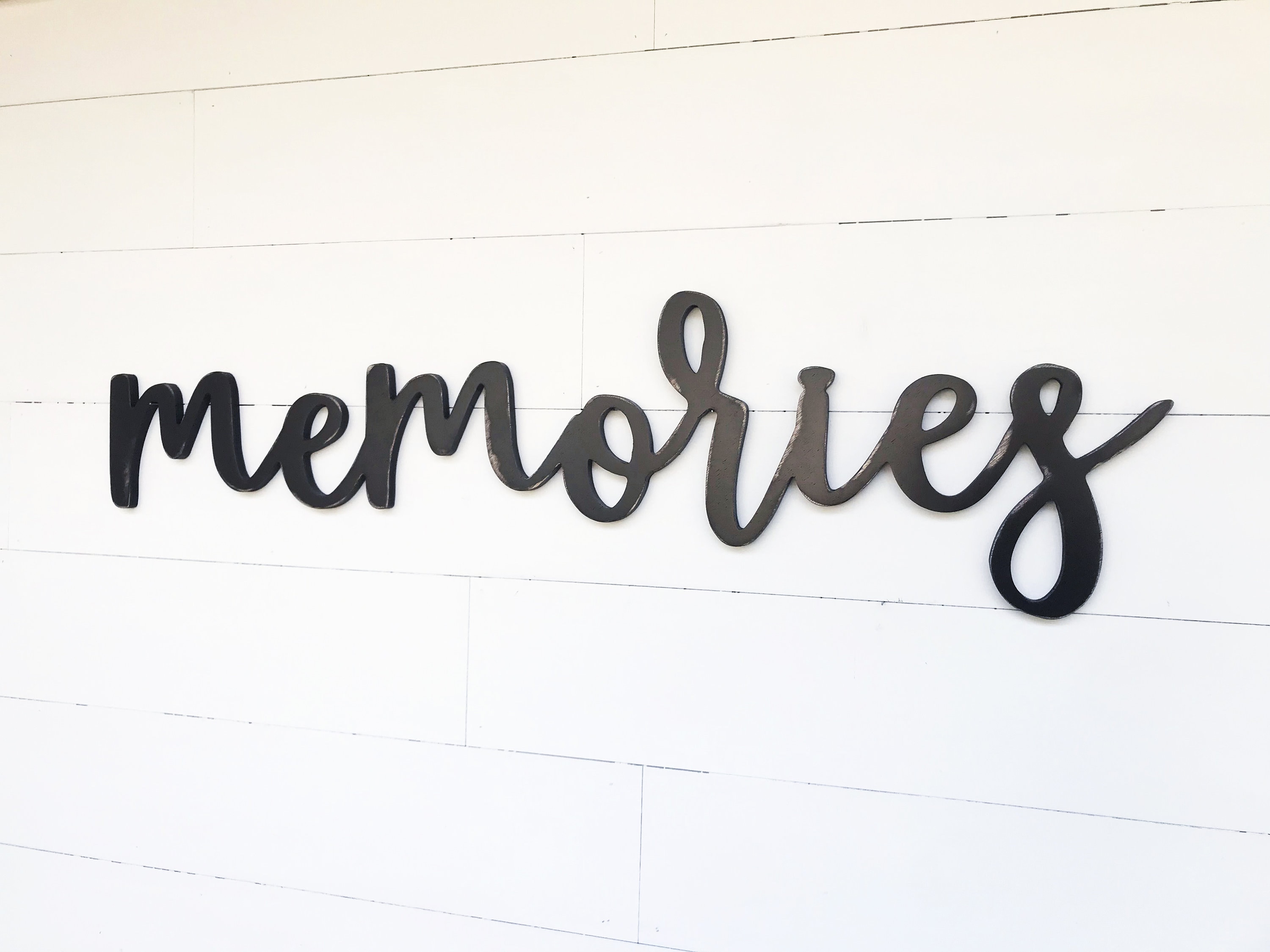 Memories Sign Wooden Letters Memories wall sign | Etsy