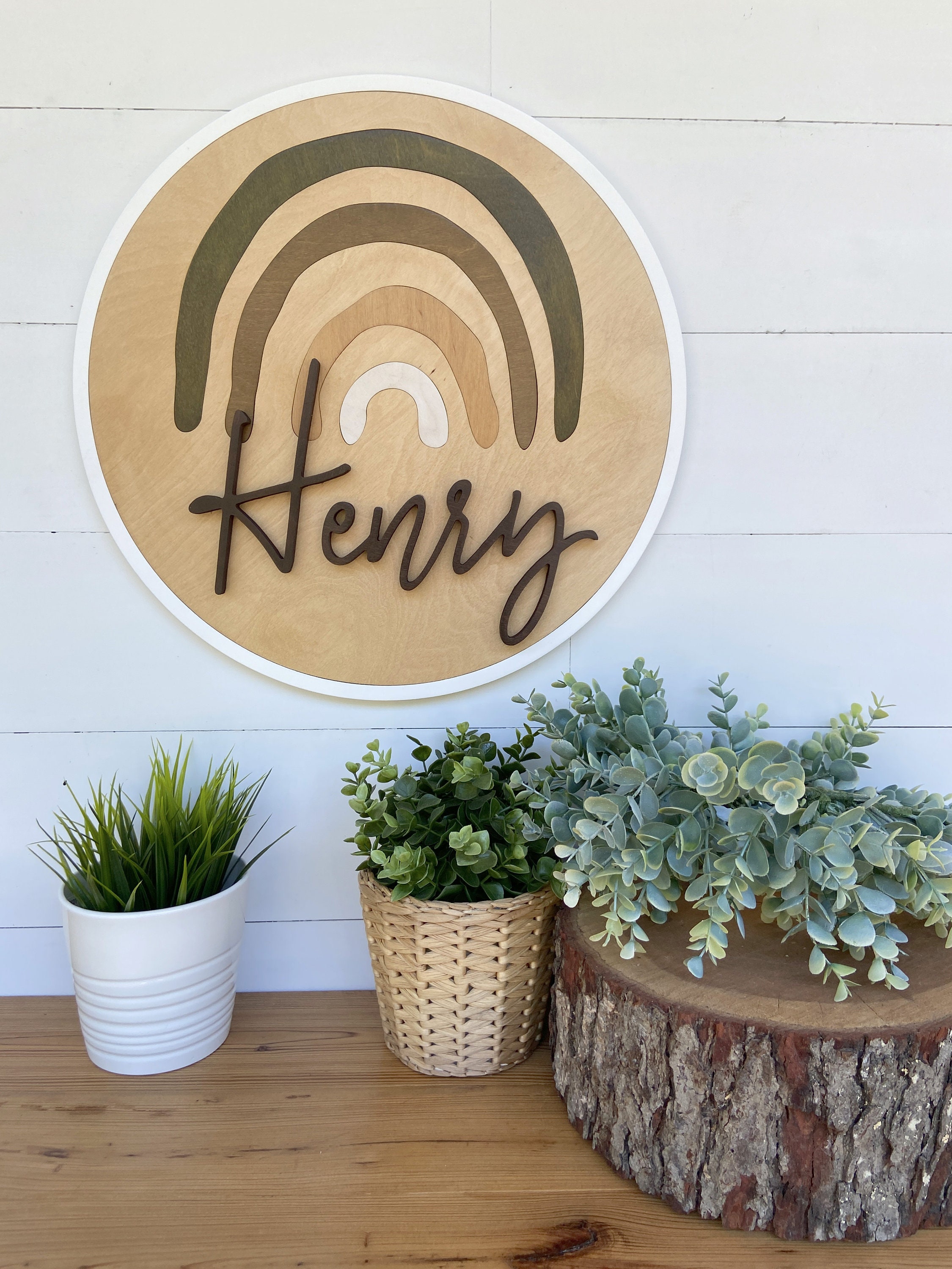 Rainbow Baby Nursery Sign Over the Crib Sign Rainbow Baby - Etsy