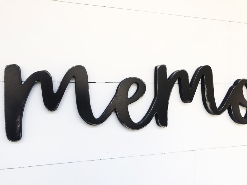 Memories Sign Wooden Letters Memories Wall Sign - Etsy