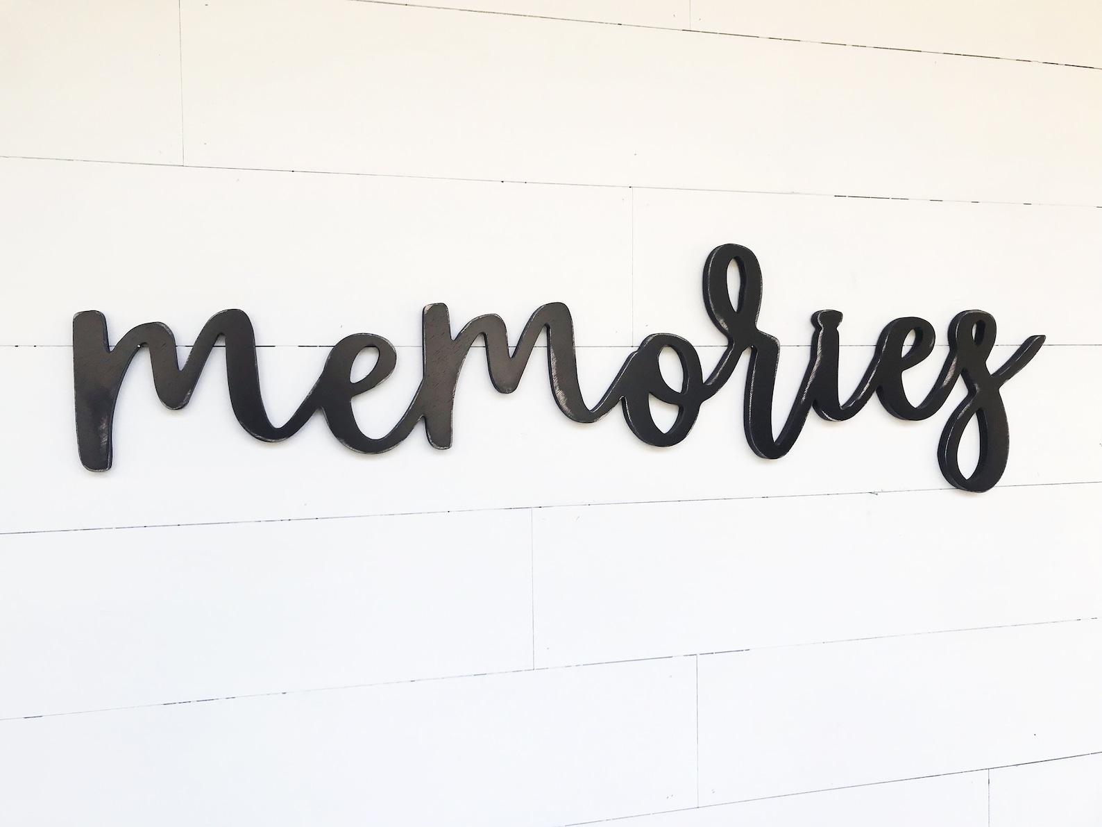 Memories Sign Wooden Letters Memories wall sign | Etsy