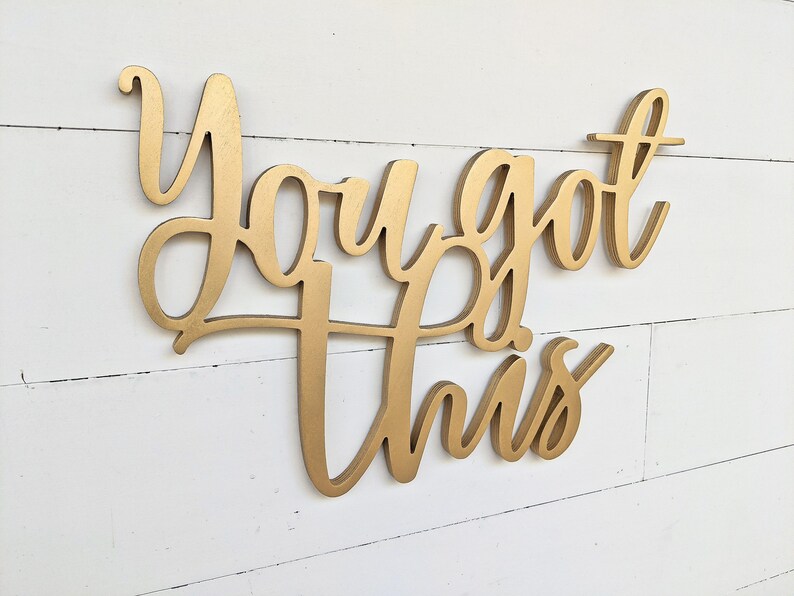 You Got This Wooden Sign, Home Office Decor, Inspirational Decor - Etsy