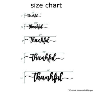 Thankful Word Cutout | Wooden Letters | Thankful Sign - Etsy Canada