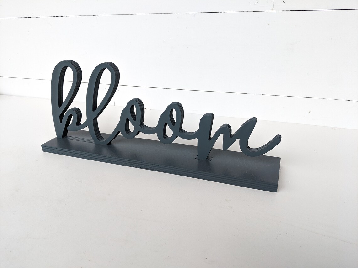 Bloom Sign Free-standing Bloom Cutout 1/2 Thick Wooden - Etsy