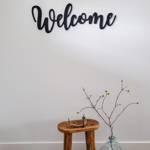 Welcome Word Cutout | Wooden Letters | Welcome Sign | - Etsy