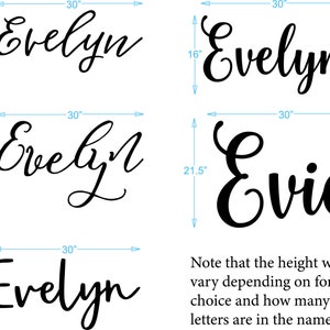 Name Sign for Girls Nursery With 10 Font Options | Girls Name Wood ...