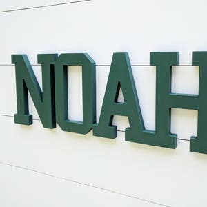 Block Letter Baby Name Sign: Wood Nursery Decor - Etsy