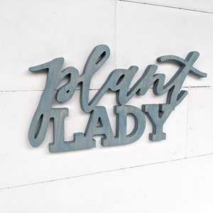 Plant Lady Sign, Plant Lady Cutout, 1/2" Thick Wooden Letters Plant ...