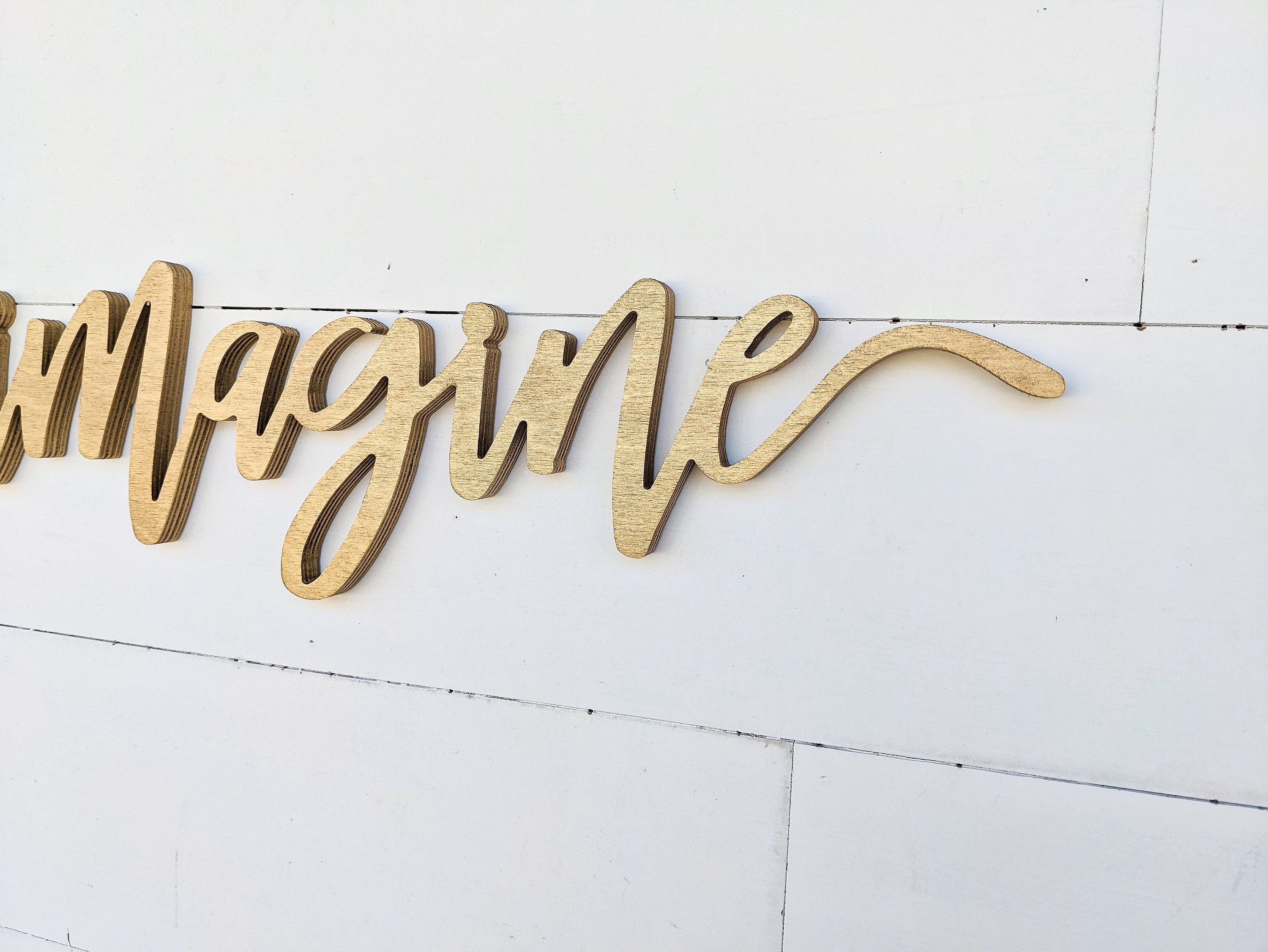 Imagine Wood Cutout Imagine Sign Imagine Wall Sign - Etsy