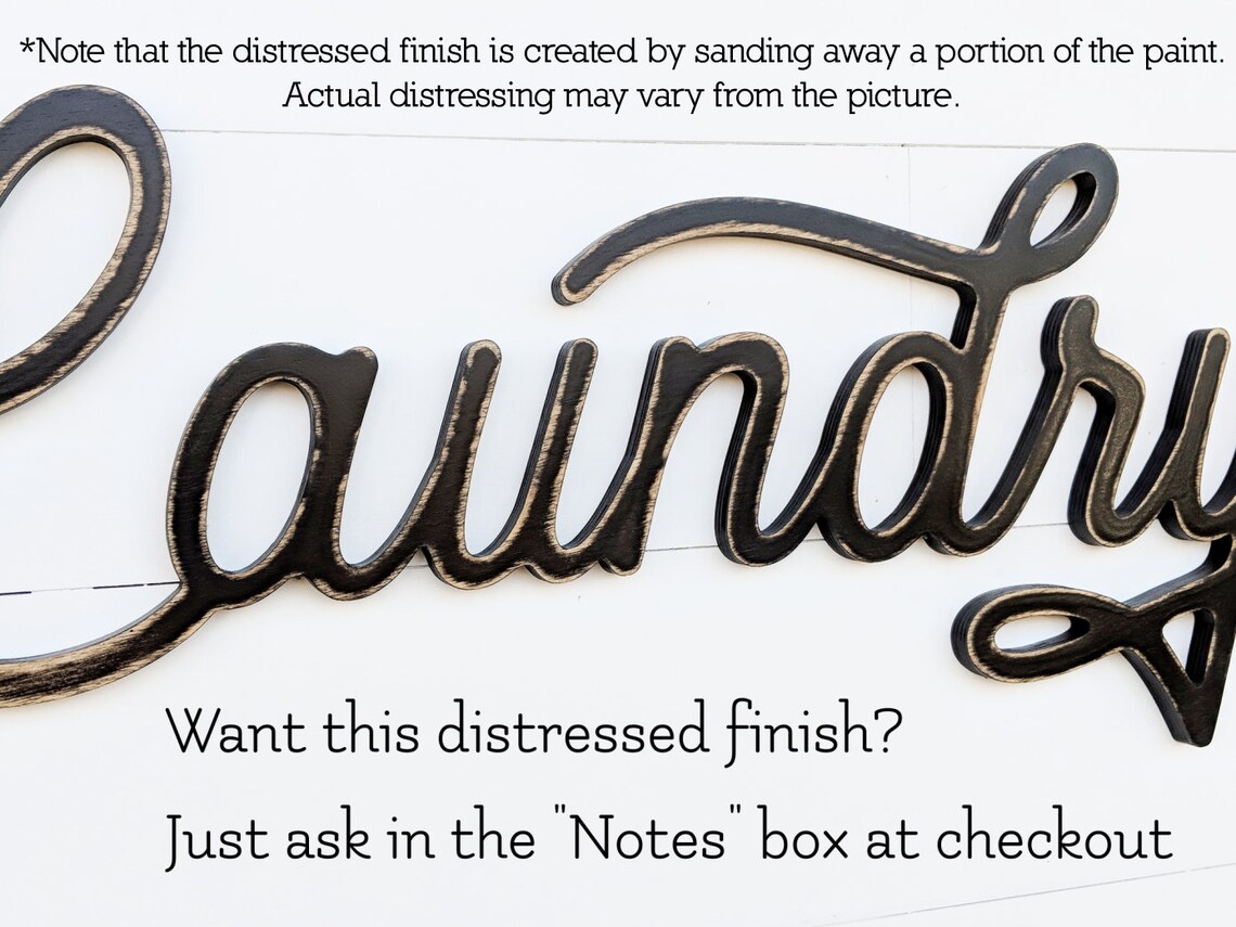 Laundry Word Cutout Wooden Letters Laundry Sign | Etsy