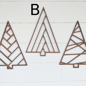 Geometric Forest Trees Wall Art | Geometric Wall Decor | Tree Art ...