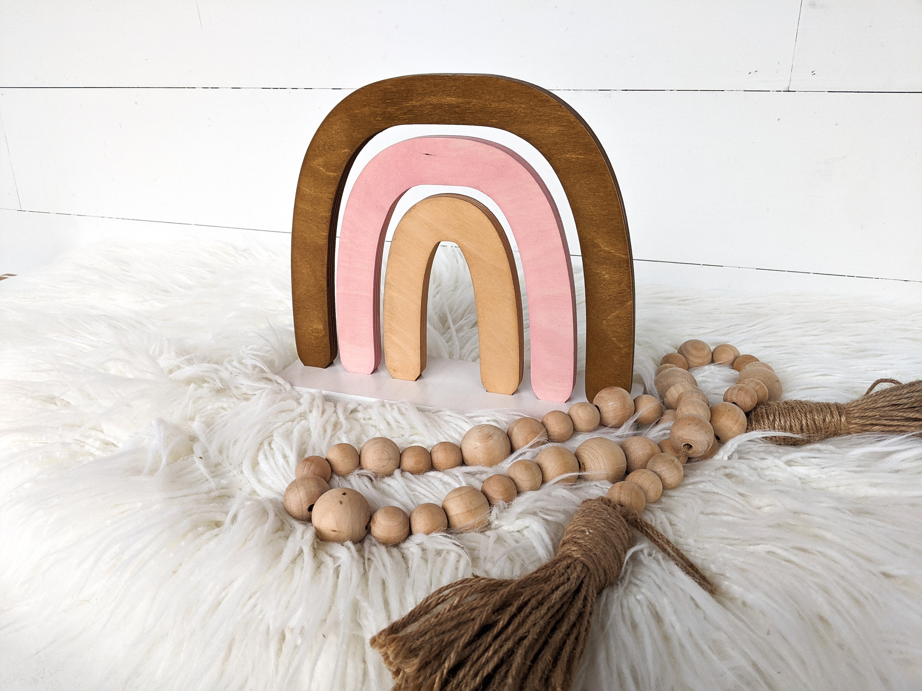 Rainbow Free-standing Sign Boho Rainbow Sign Boho Nursery - Etsy