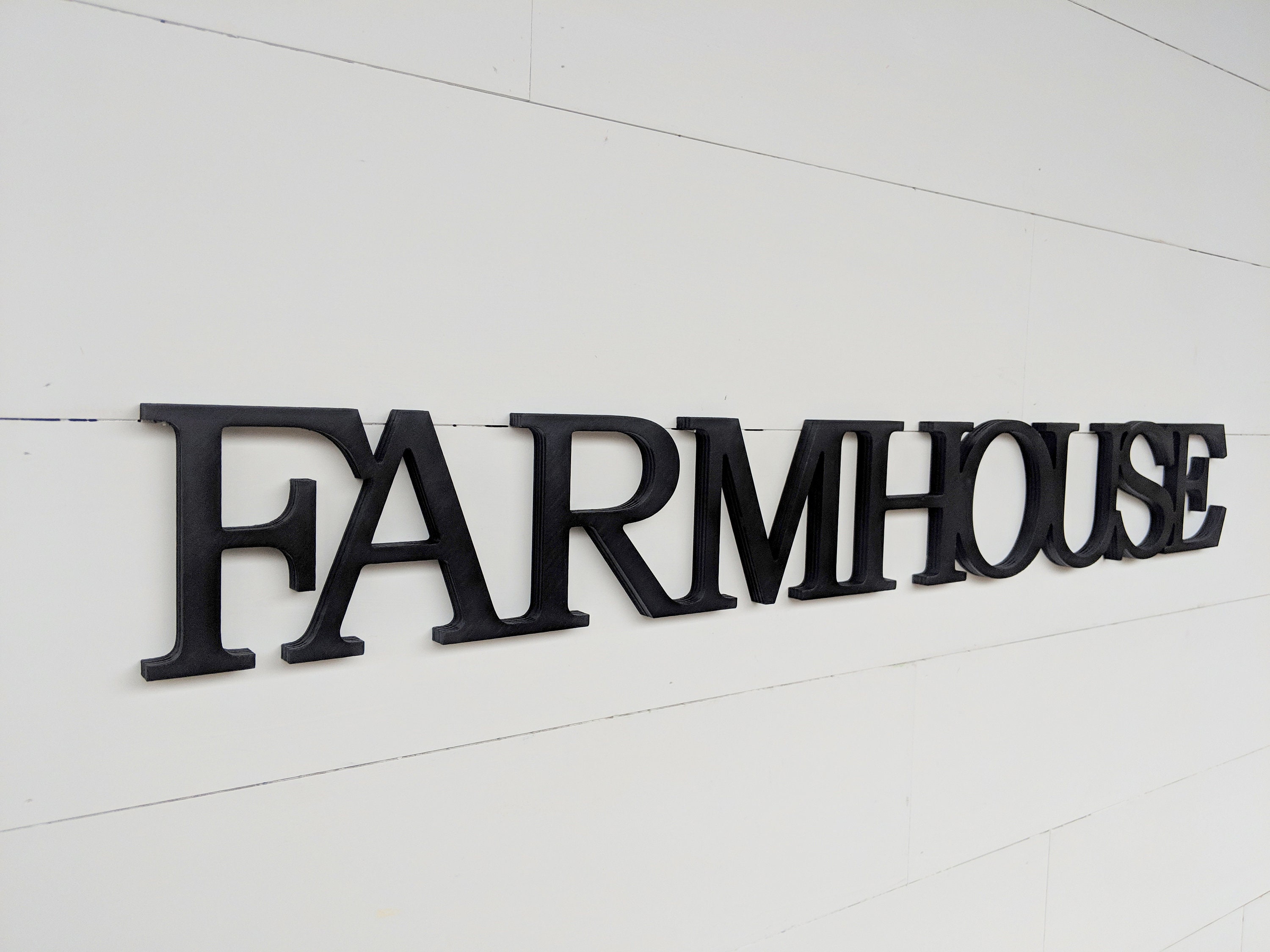 Farmhouse Word Cutout Wooden Letters Farmhouse Sign - Etsy