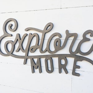 Explore More Sign | Wooden Explore Sign | Wooden Adventure Sign ...