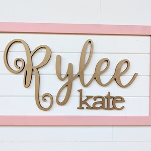 Baby Girl Nursery Sign | Over the Crib Sign | Custom Girl Sign | Name ...