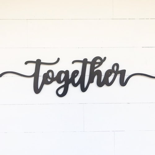 Together Word Cutout Wooden Letters Together Sign - Etsy