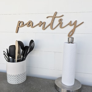 Pantry Word Cutout | Pantry Wooden Letters | Pantry Sign | 1/2 Inch ...