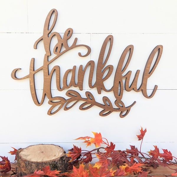 Metal Thankful Sign - Etsy