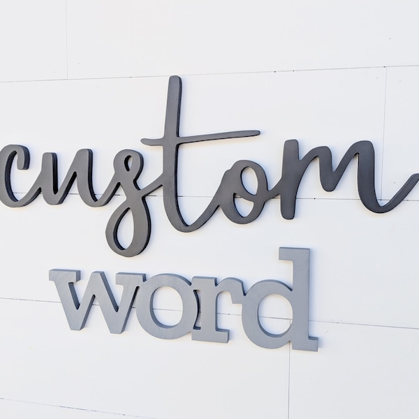 Wood Word Cutouts - Etsy