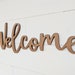Welcome Word Cutout | Wooden Letters | Welcome Sign | - Etsy