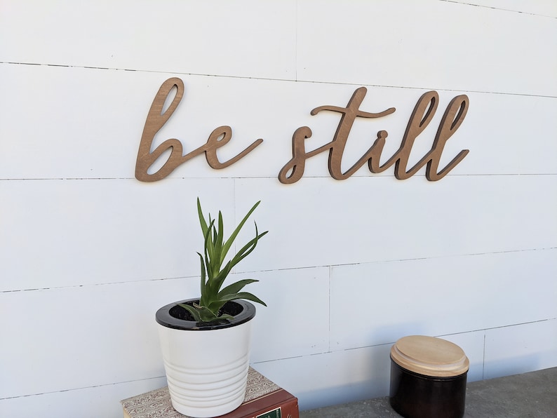 Be Still Word Cutout Be Still Wooden Letters Be Still - Etsy