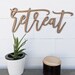 Retreat Sign Retreat Word Cutout 1/2 Thick Wooden - Etsy