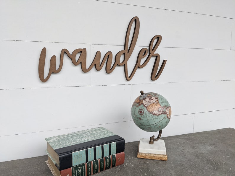 Wander Sign Wander Word Cutout 1/2 Thick Wooden - Etsy