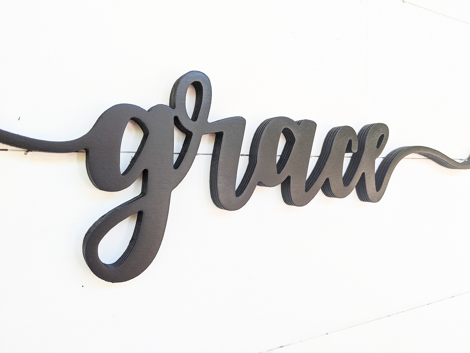 Grace Word Cutout Word Wooden Letters Grace Cutout | Etsy