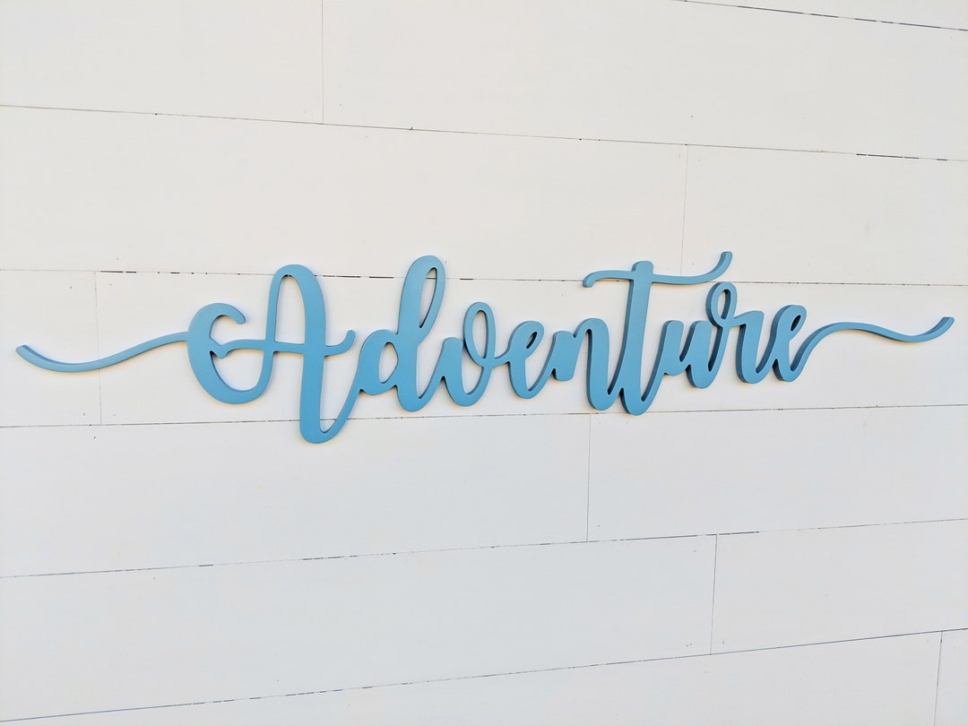 Adventure Word Cutout | Wooden Letters | Adventure Sign - Etsy