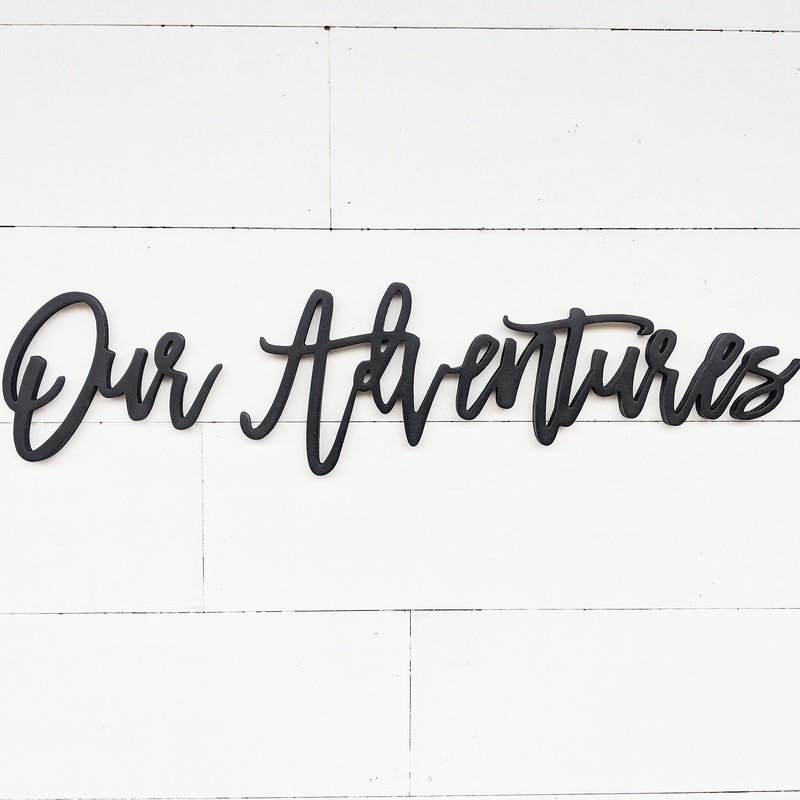 Wooden Adventure Word - Etsy
