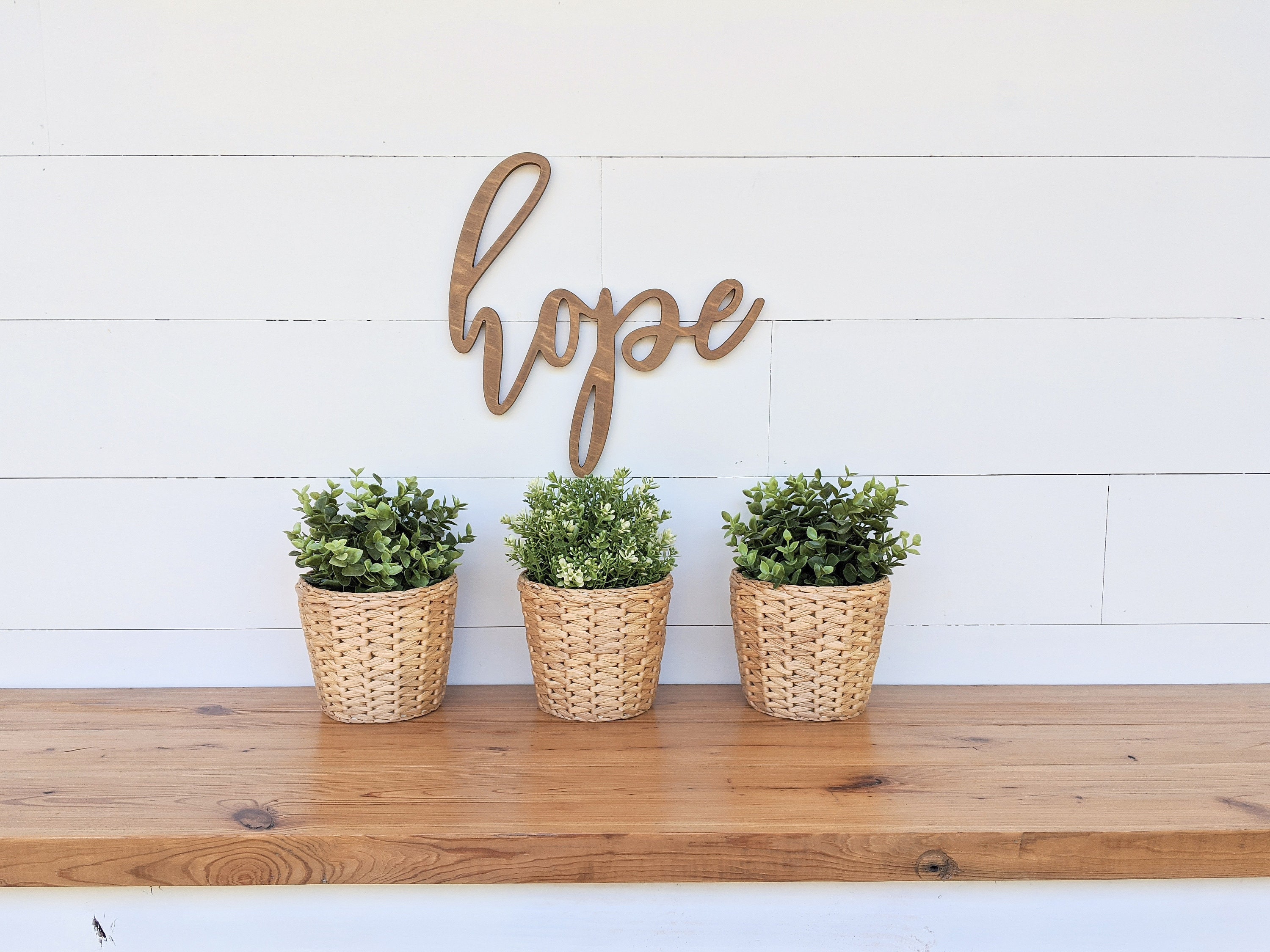 Hope Sign Hope word cutout 1/2 thick wooden letters | Etsy
